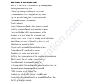 Easiest Way to Write ABC Poem or Alphabet Poem + Example